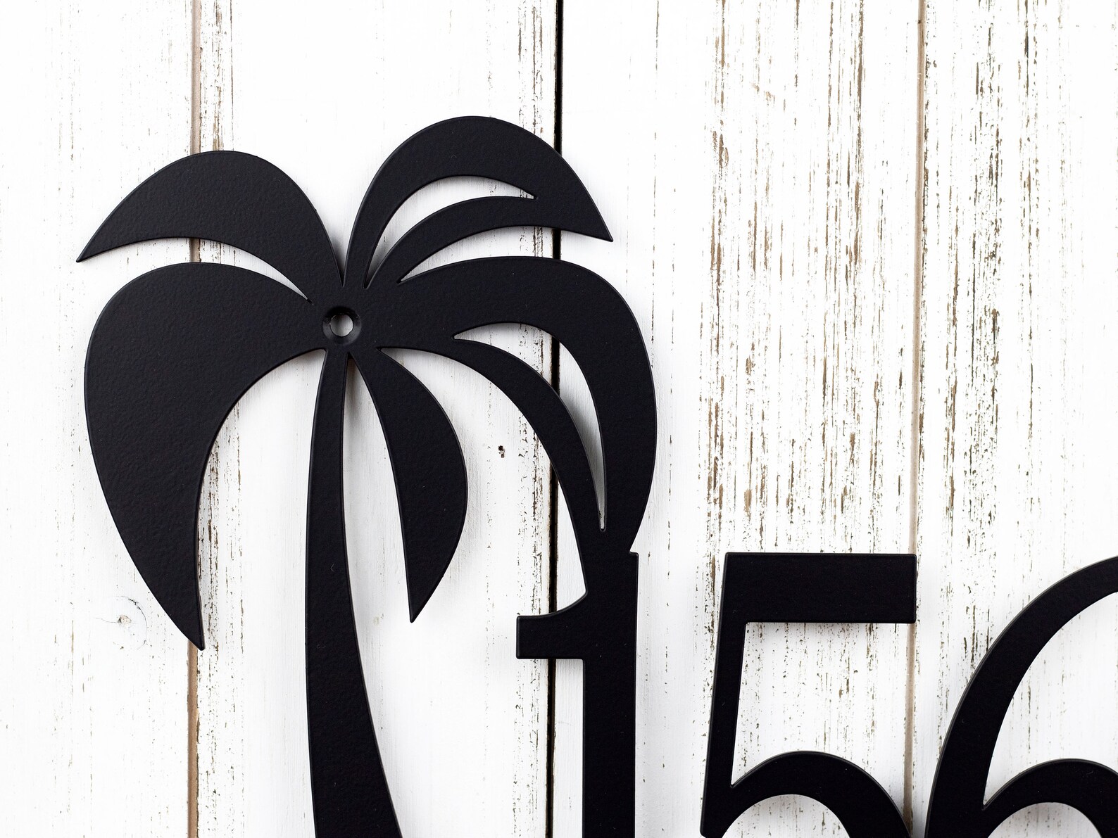 Palm Tree Address Sign Palm Tree House Number Sign Metal | Etsy