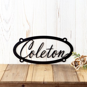 Custom Name Sign, Metal Name Sign, Personalized Sign, Metal Wall Art ...