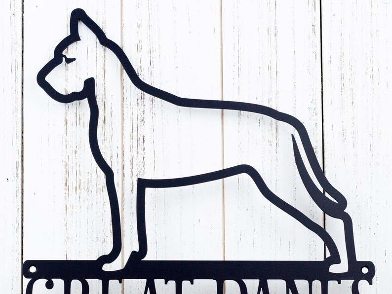 Great Dane Metal Wall Art Metal Sign Outdoor Sign Dog | Etsy