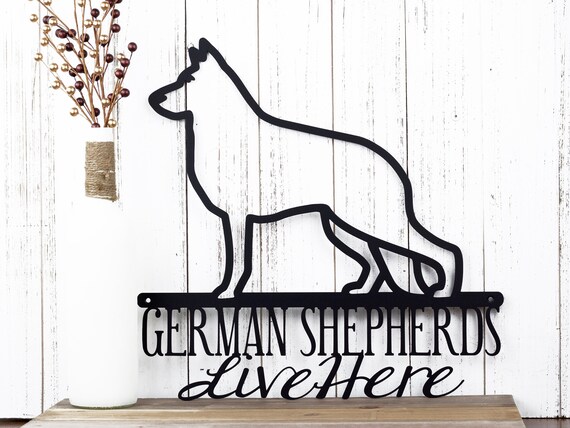 German Shepherd Metal Wall Art Metal Sign Dog Sign Dog - Etsy