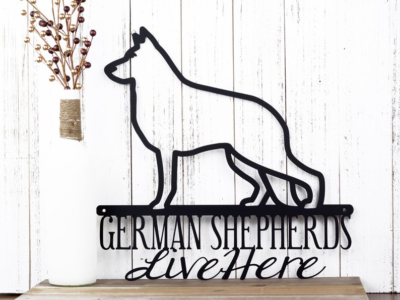 German Shepherd Metal Wall Art Metal Sign Dog Sign Dog - Etsy