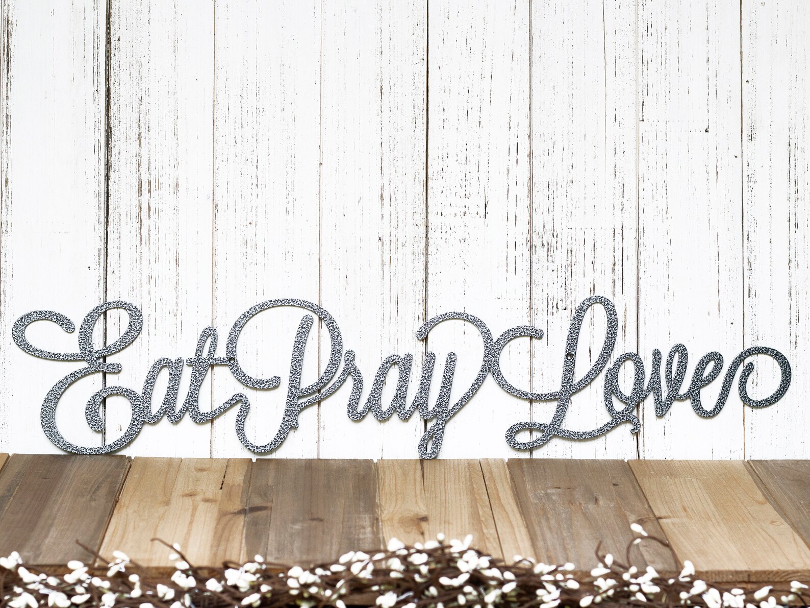Eat Pray Love Metal Sign Kitchen Wall Decor Dining Room | Etsy