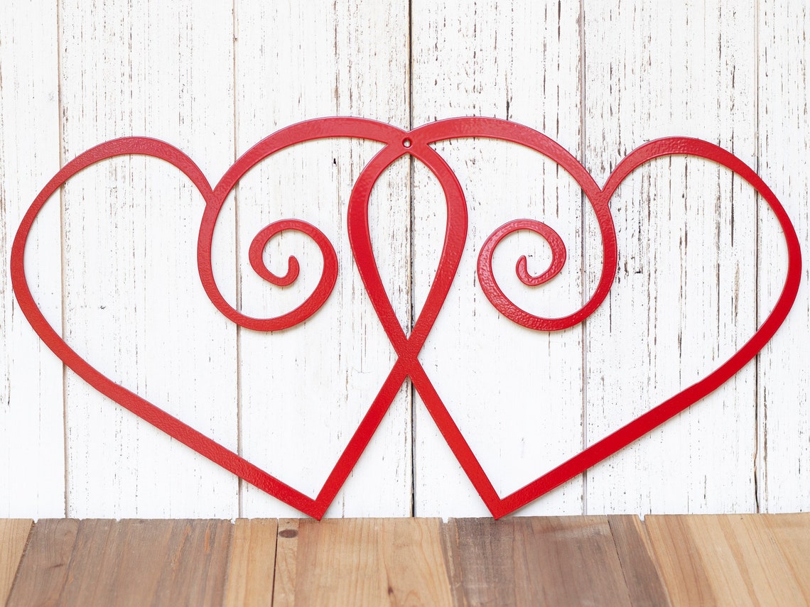 Metal Heart Decor Heart Metal Wall Art Valentines Day Gift | Etsy