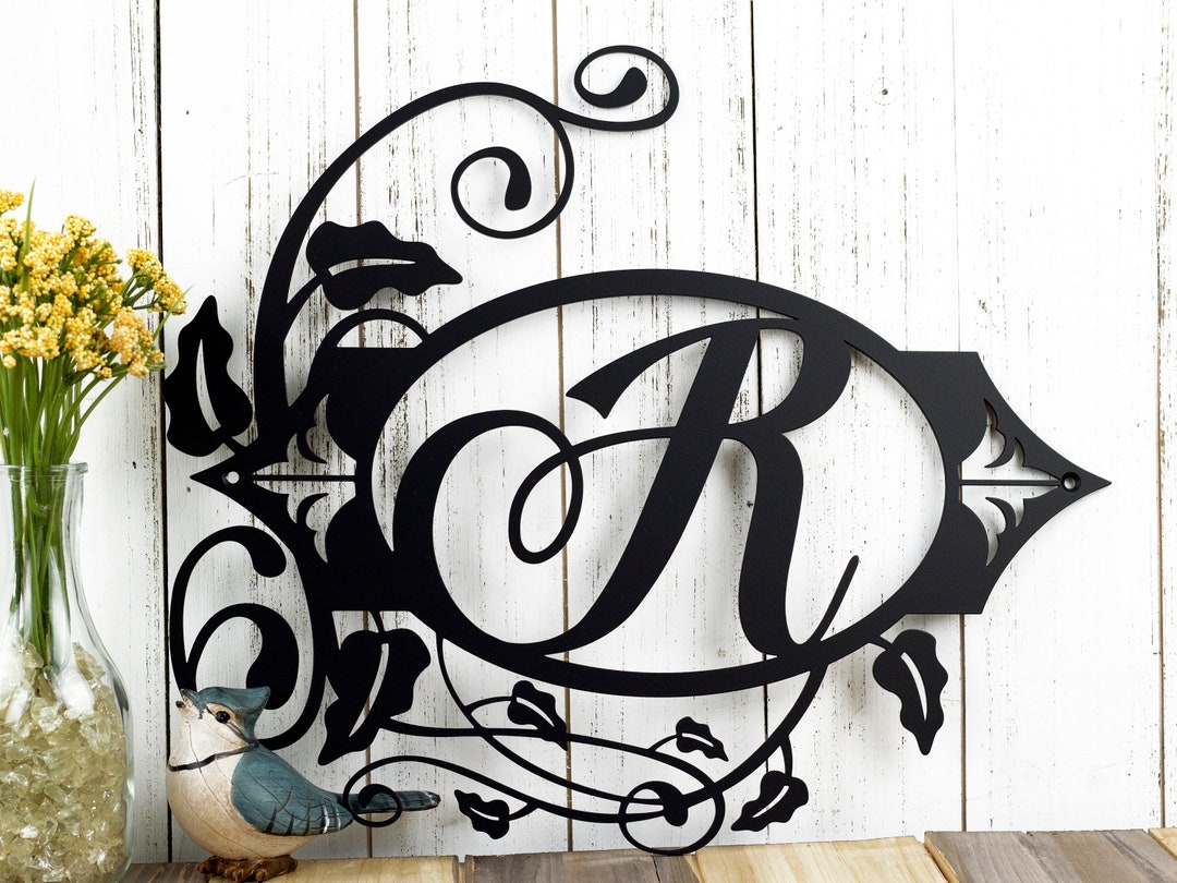 Monogram Metal Sign Personalized Sign Custom Sign Monogram - Etsy