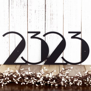 Modern Numbers House 6 Inch Metal House Numbers 8 Inch House - Etsy