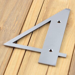 Modern House Numbers Sign, Metal House Number, Custom Metal Sign ...