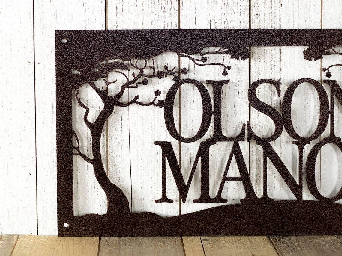 Laser Cut Name Sign Custom Family Name Sign Custom Metal | Etsy
