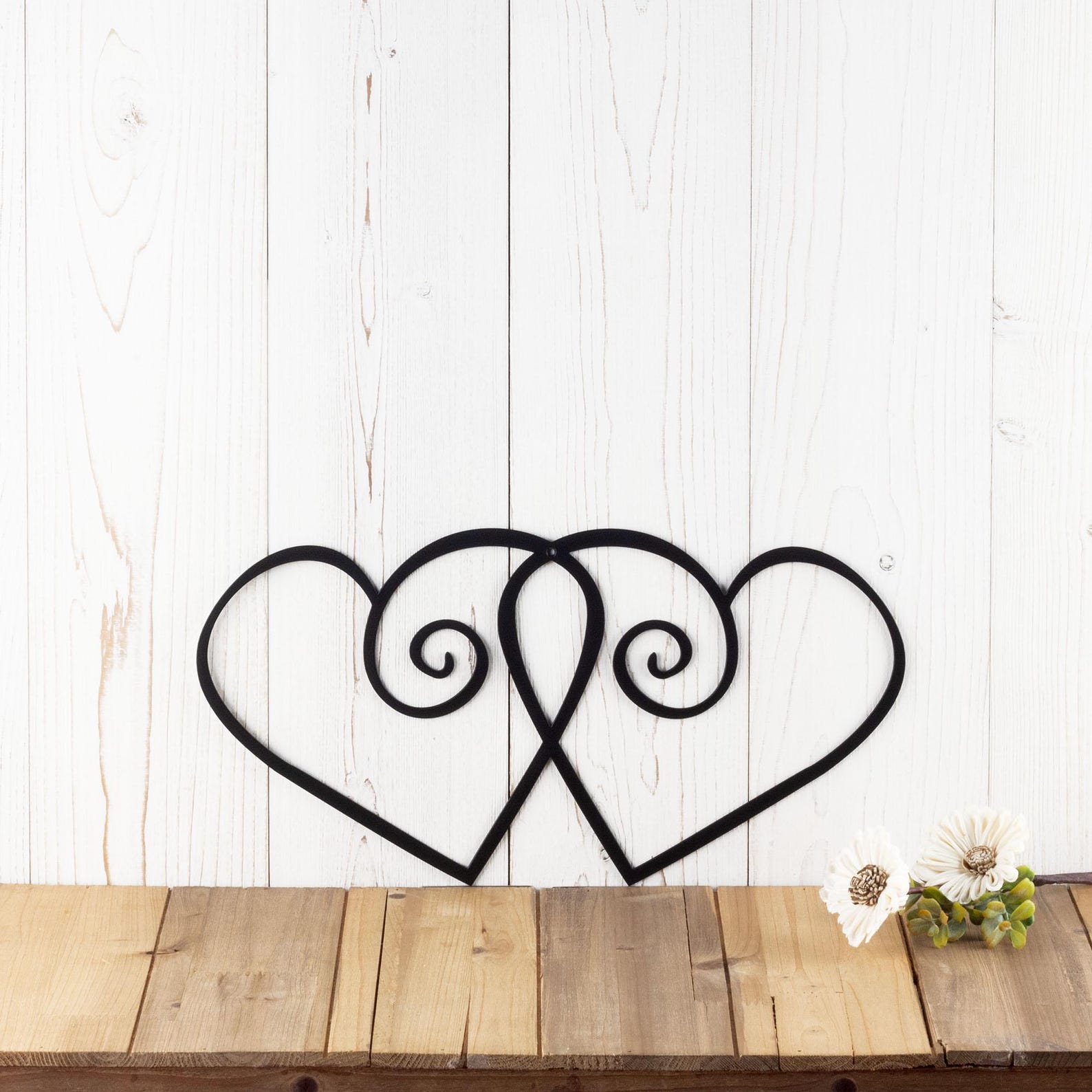 Heart Metal Wall Art, Metal Sign, Valentines Day Decor, Hearts, Wall ...