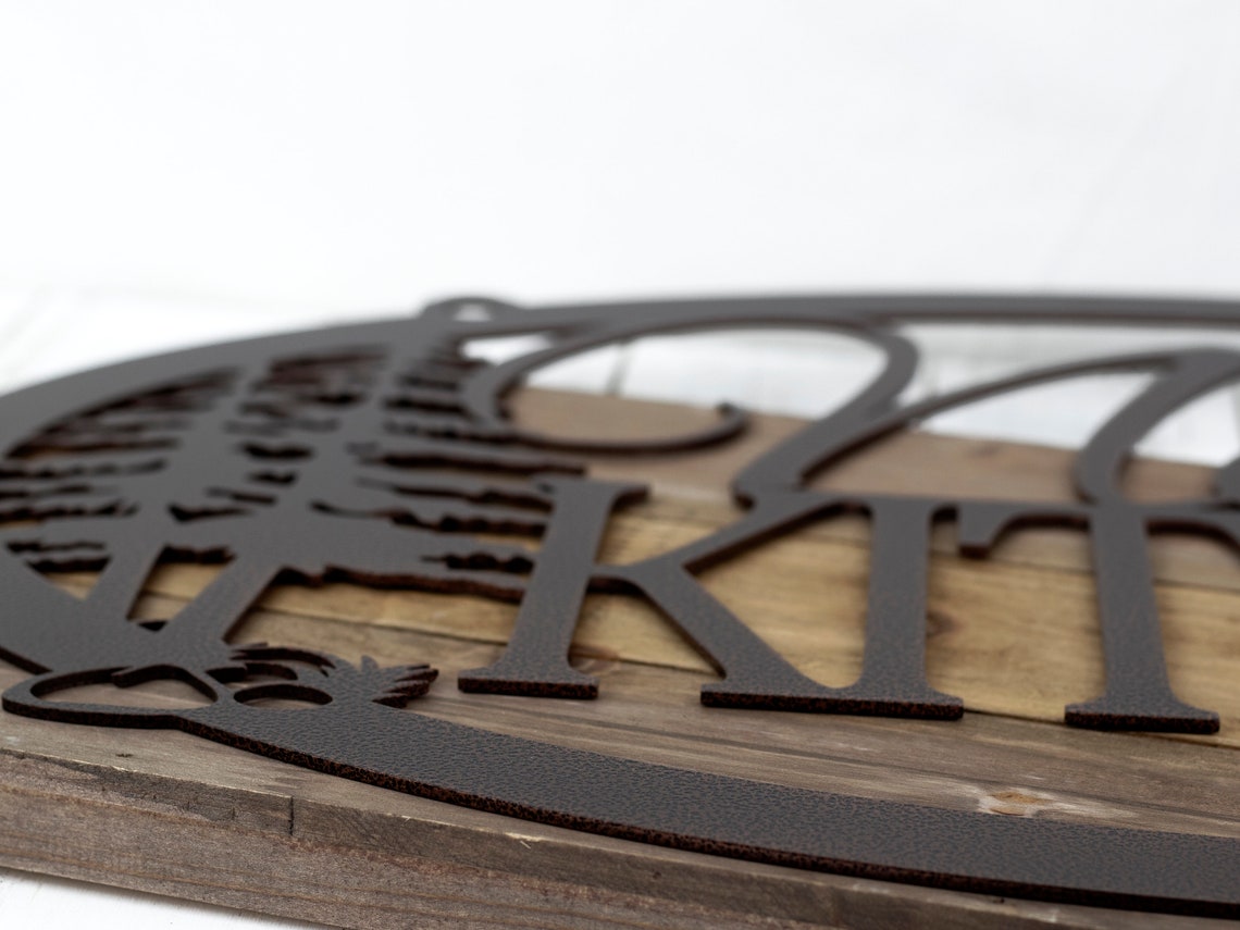 Custom Metal Sign Kitchen Sign Name Sign Rustic Metal - Etsy