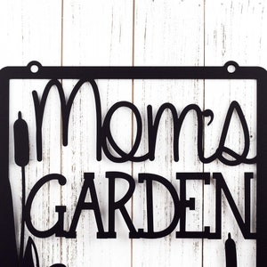 Mom's Garden Metal Sign, Garden Decor, Yard Art, Mothers Day, Metal ...