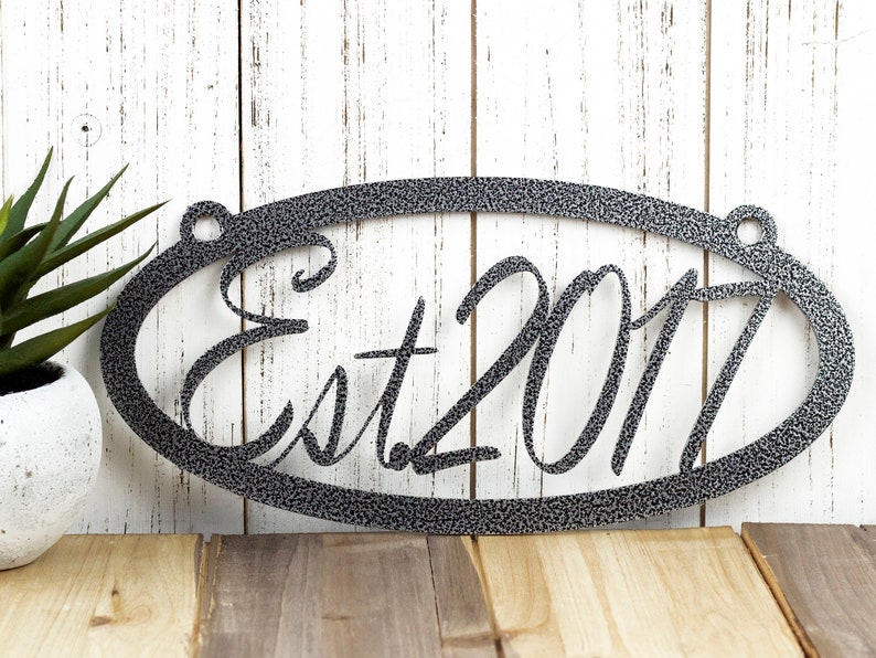 Established Sign Metal Sign Family Established - Etsy