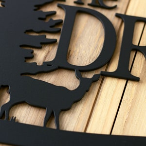 Rustic Family Name Metal Sign, Metal Wall Art, Rustic Decor, Farmhouse ...