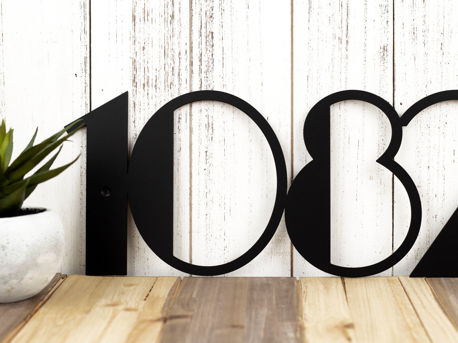 Modern Numbers House Metal Sign Personalized Outdoor Deco | Etsy