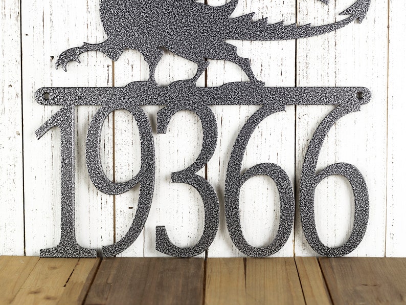Dragon House Numbers Sign Metal Sign Personalized Outdoor | Etsy