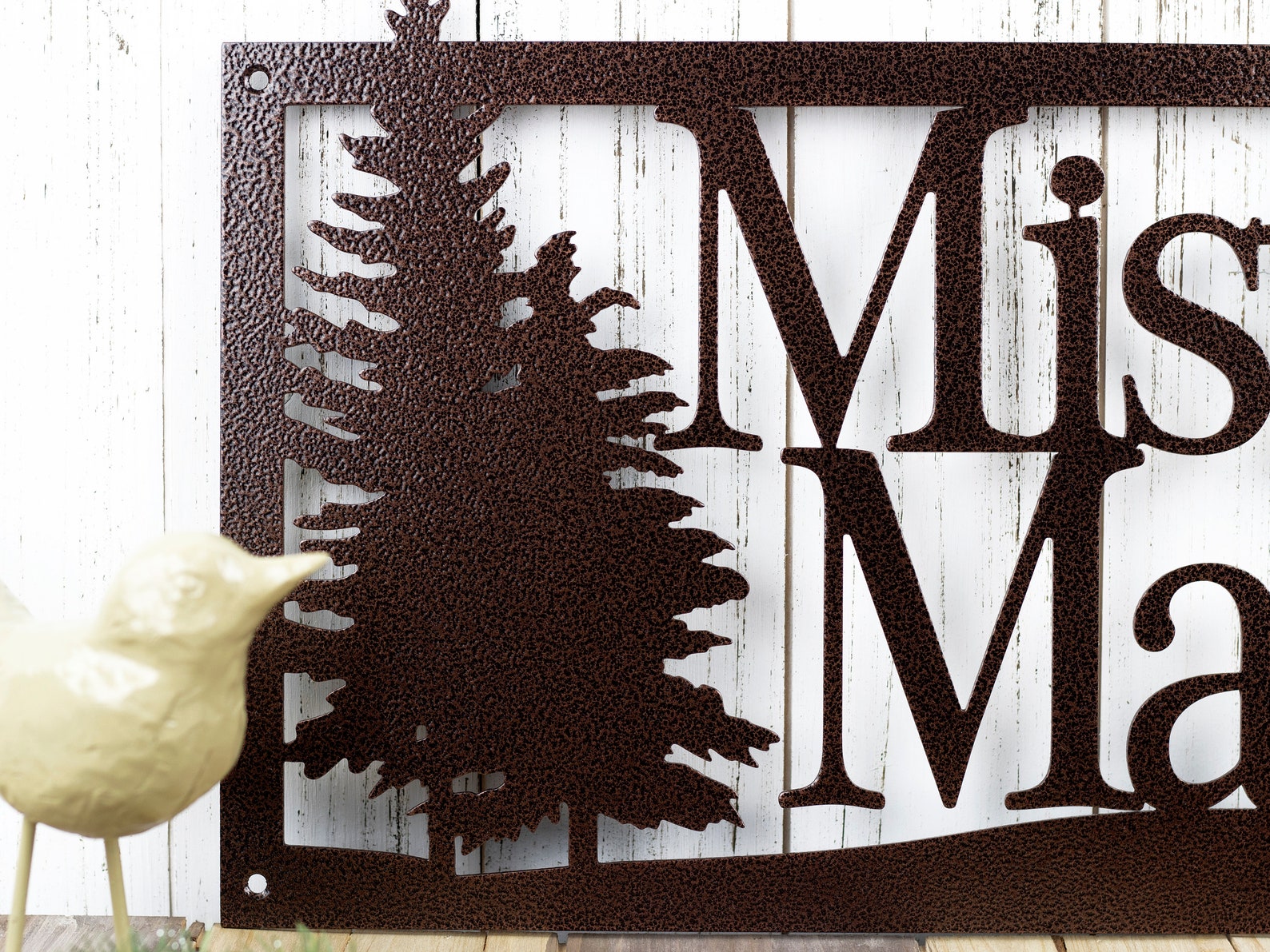 Custom Metal Sign Family Name Outdoor Sign Wedding Gift - Etsy