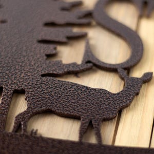 Rustic Family Name Metal Sign, Metal Wall Art, Rustic Decor, Farmhouse ...