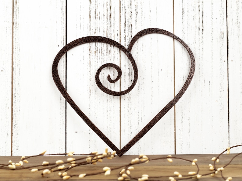 Heart Metal Wall Art Metal Sign Wall Hanging Outdoor Sign - Etsy