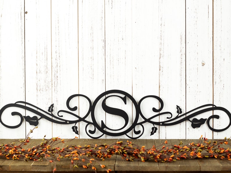Monogram Metal Sign Custom Sign Personalized Sign Metal - Etsy