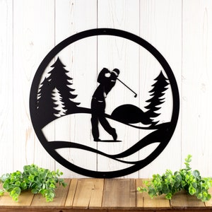 Golf Art for Wall, Metal Sign Outdoors, Golf Gift for Men, Golf Gifts ...