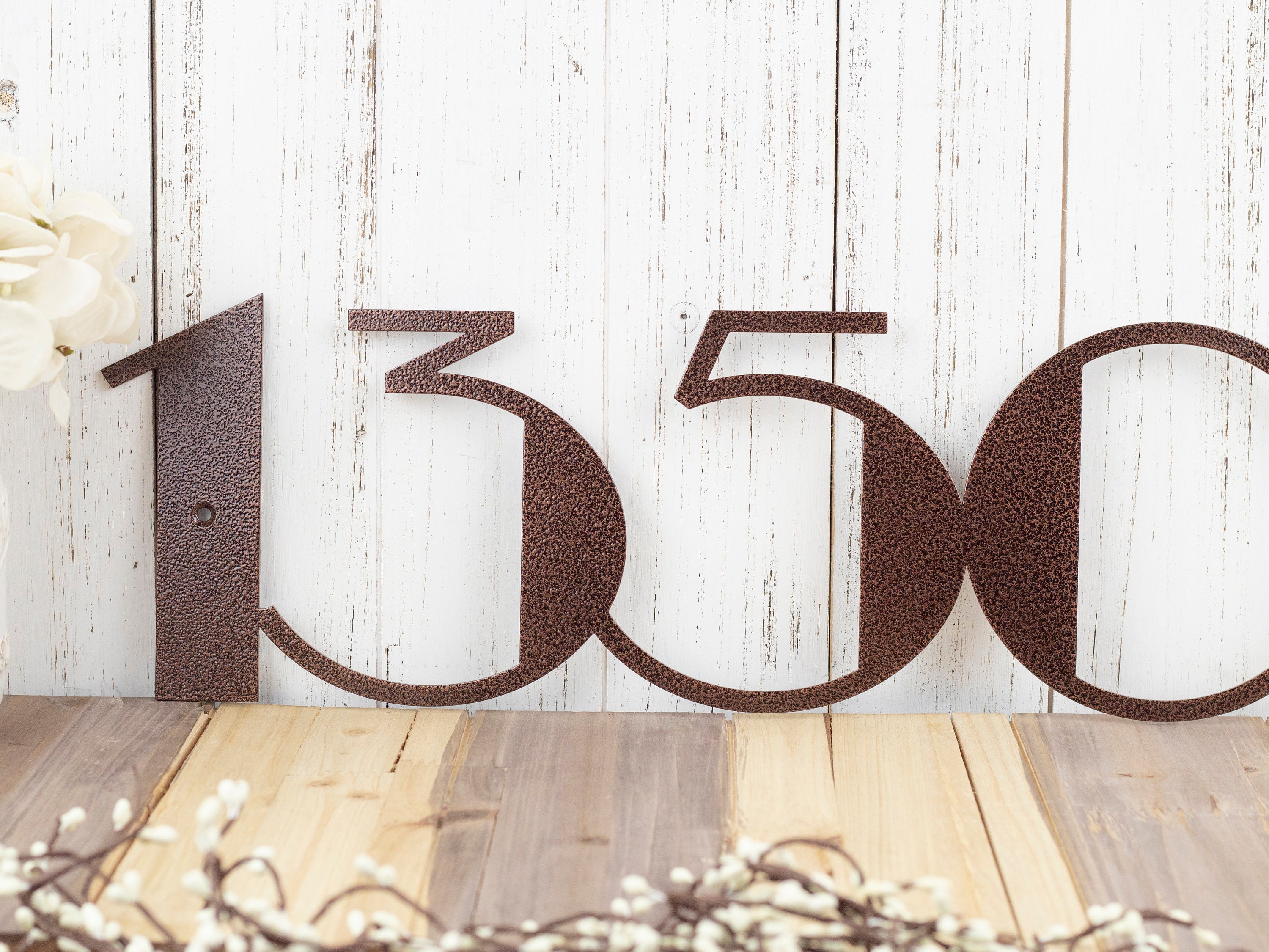 Modern House Number Metal Sign Art Deco Art Deco Numbers | Etsy
