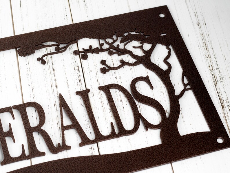 Family Name Metal Sign Custom Family Name Name Sign | Etsy