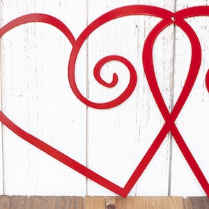 Metal Heart Decor Heart Metal Wall Art Valentines Day Gift | Etsy