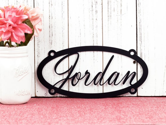 Custom Sign Metal Name Wall Art Metal Name Sign Metal Wall | Etsy