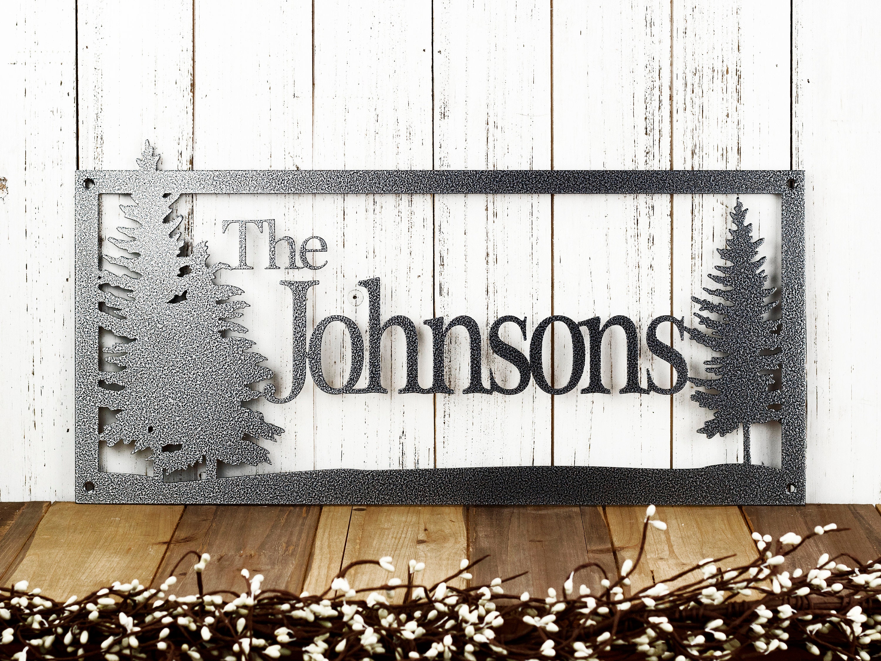 Custom Name Sign Metal Sign Personalized Sign Lake Home | Etsy