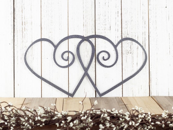 Heart Metal Wall Art Metal Sign Valentines Hearts Metal | Etsy