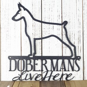Doberman Metal Wall Art Doberman Pinscher Metal Sign Dog | Etsy