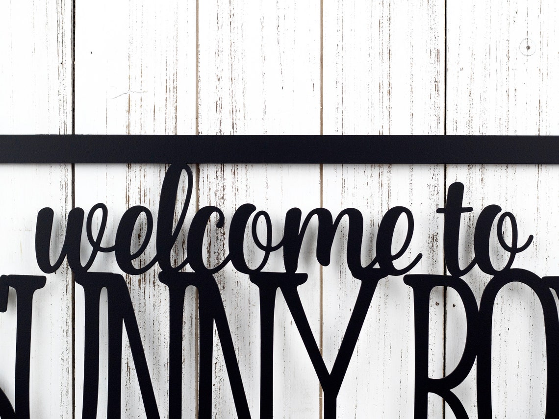 Custom House Welcome Sign Home Name Metal Sign Custom Sign - Etsy