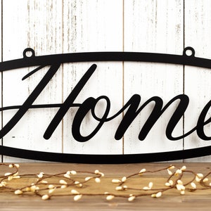 Metal Home Sign Metal Wall Art Outdoor Sign Metal Wall - Etsy