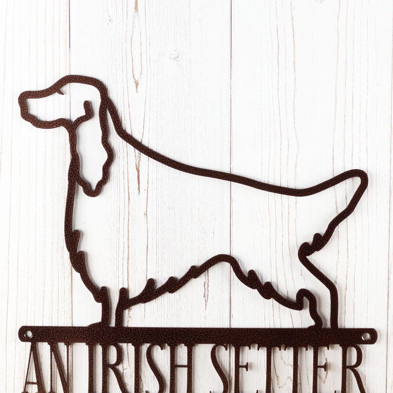 Irish Setter Metal Wall Art, Red Setter, Dog Sign, Metal Sign, Metal ...