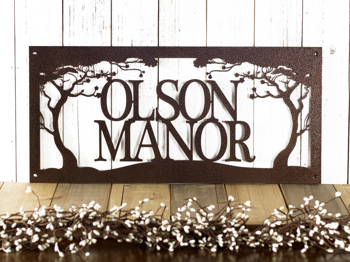 Laser Cut Name Sign Custom Family Name Sign Custom Metal | Etsy