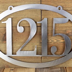 5 Inch House Numbers Address Sign Yard Metal Sign - Etsy