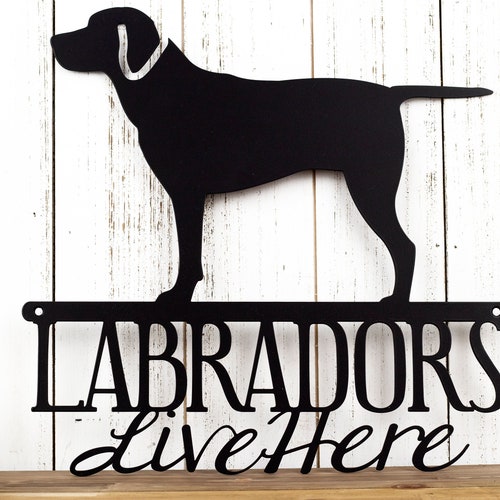 Labrador Metal Wall Art Lab Labrador Retriever Metal | Etsy