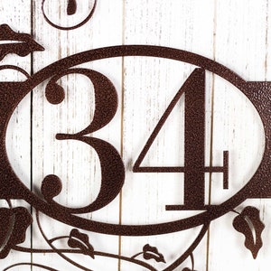 Custom Metal House Number, House Number Metal Sign, House Numbers Sign ...