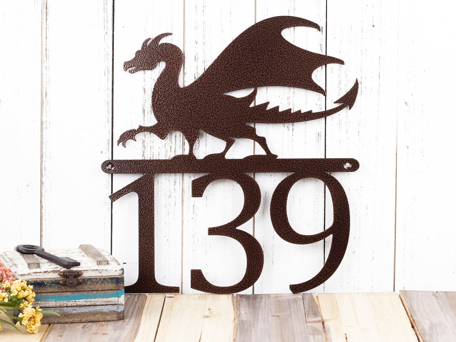 Dragon House Numbers Sign Medieval Decor Address House | Etsy
