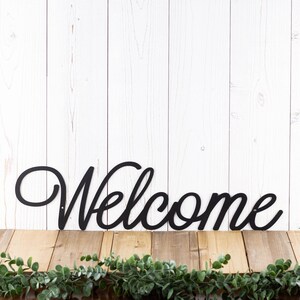 Horizontal Welcome Sign Metal Sign Outdoors Deck Welcome - Etsy