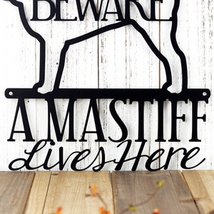 English Mastiff Metal Sign Metal Wall Art Metal Wall Decor - Etsy