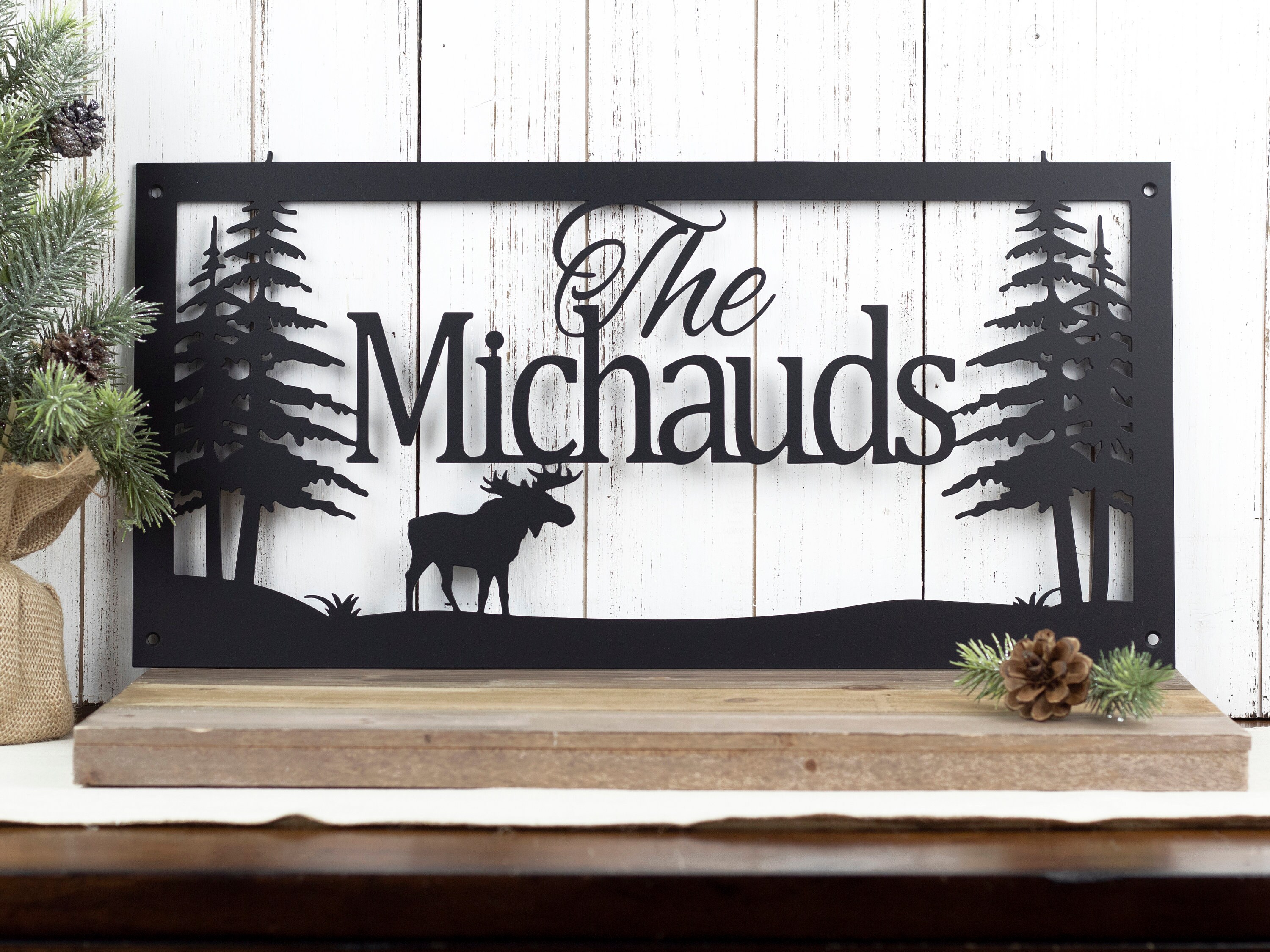 Custom Family Last Name Metal Sign Address Sign House | Etsy