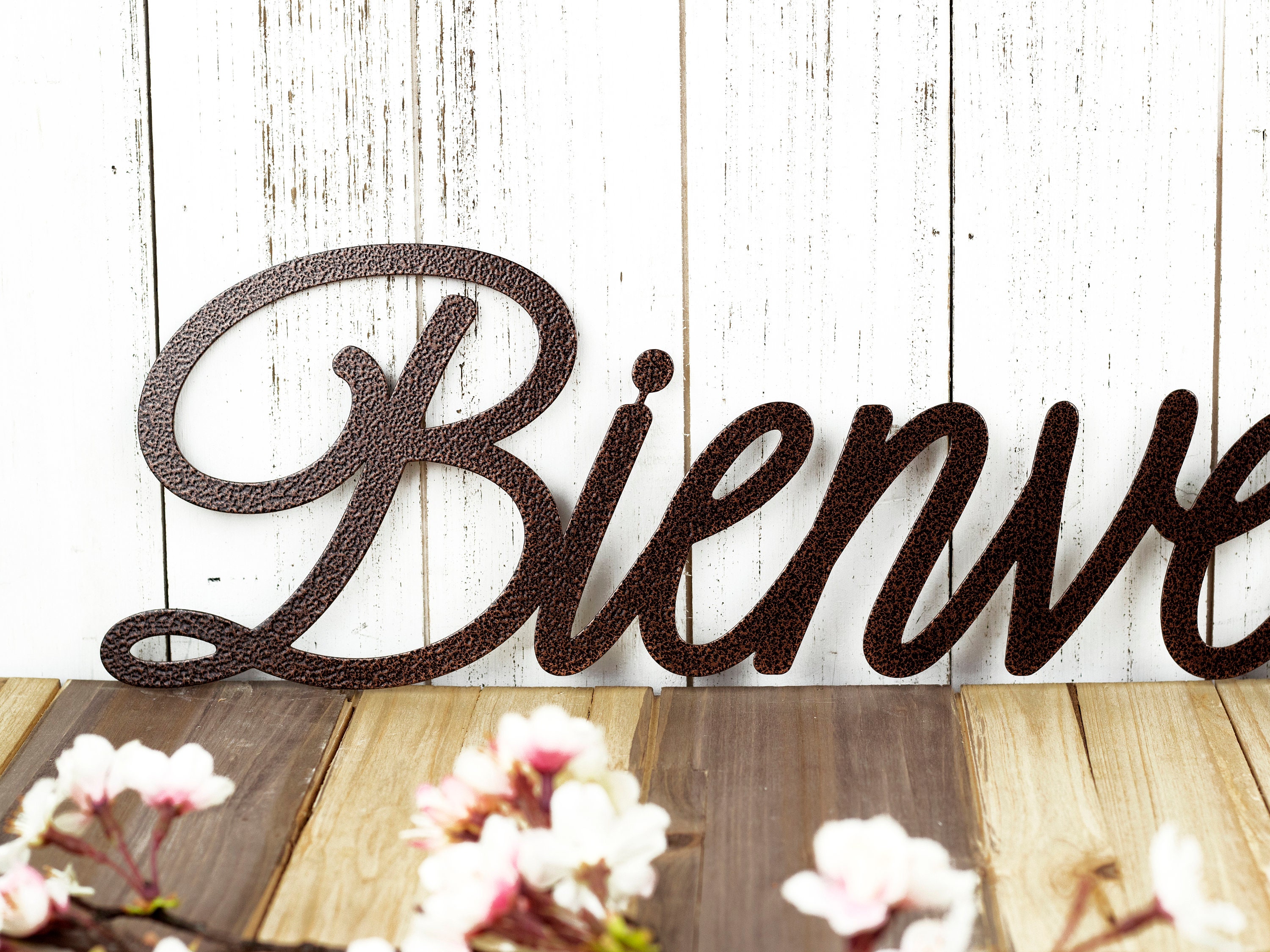 Bienvenue French Welcome Metal Wall Art Outdoor Welcome Sign | Etsy