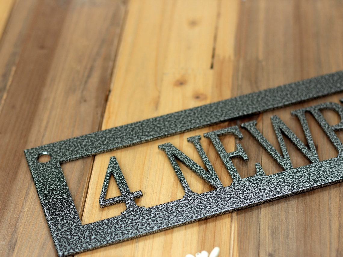 Metal Address Sign Custom Metal Sign House Number - Etsy