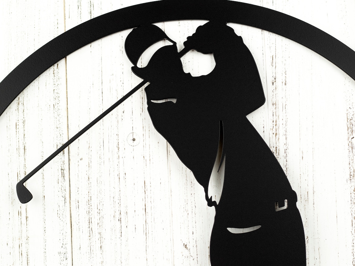 Golfer Metal Wall Art Golfer Gift Golf Gift Metal Wall - Etsy