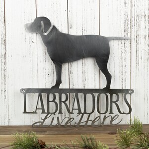 Labrador Metal Wall Art Lab Labrador Retriever Metal Sign - Etsy