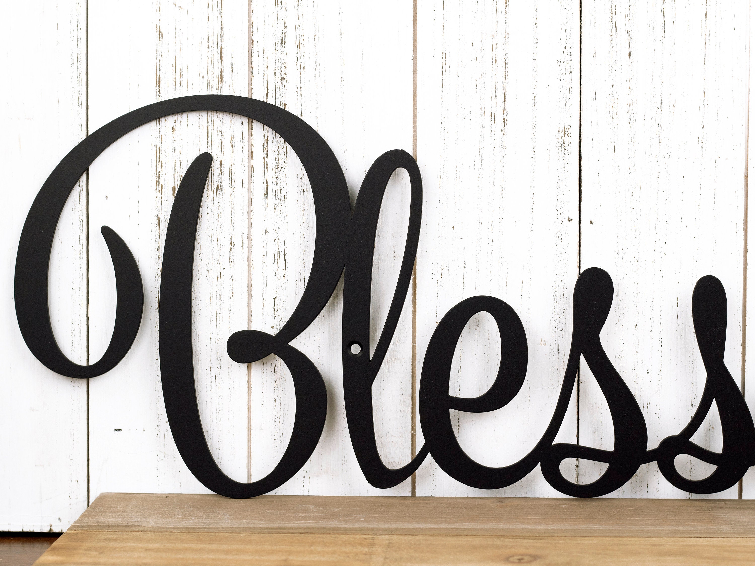 Blessed Sign Metal Wall Art Family Sign Wall Decor | Etsy