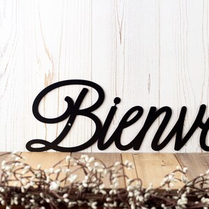Bienvenue French Welcome Metal Wall Art, Welcome Sign, Outdoor Sign ...