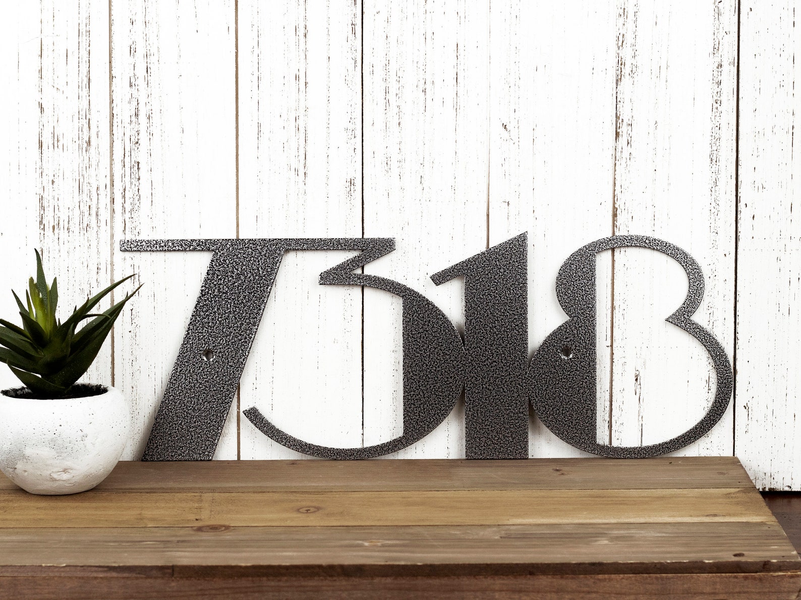 Modern Numbers House 6 Inch Metal House Numbers 8 Inch House - Etsy