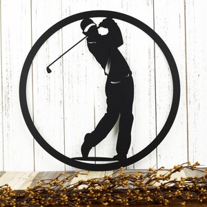 Golfer Metal Wall Art Golfer Gift Golf Gift Metal Wall - Etsy