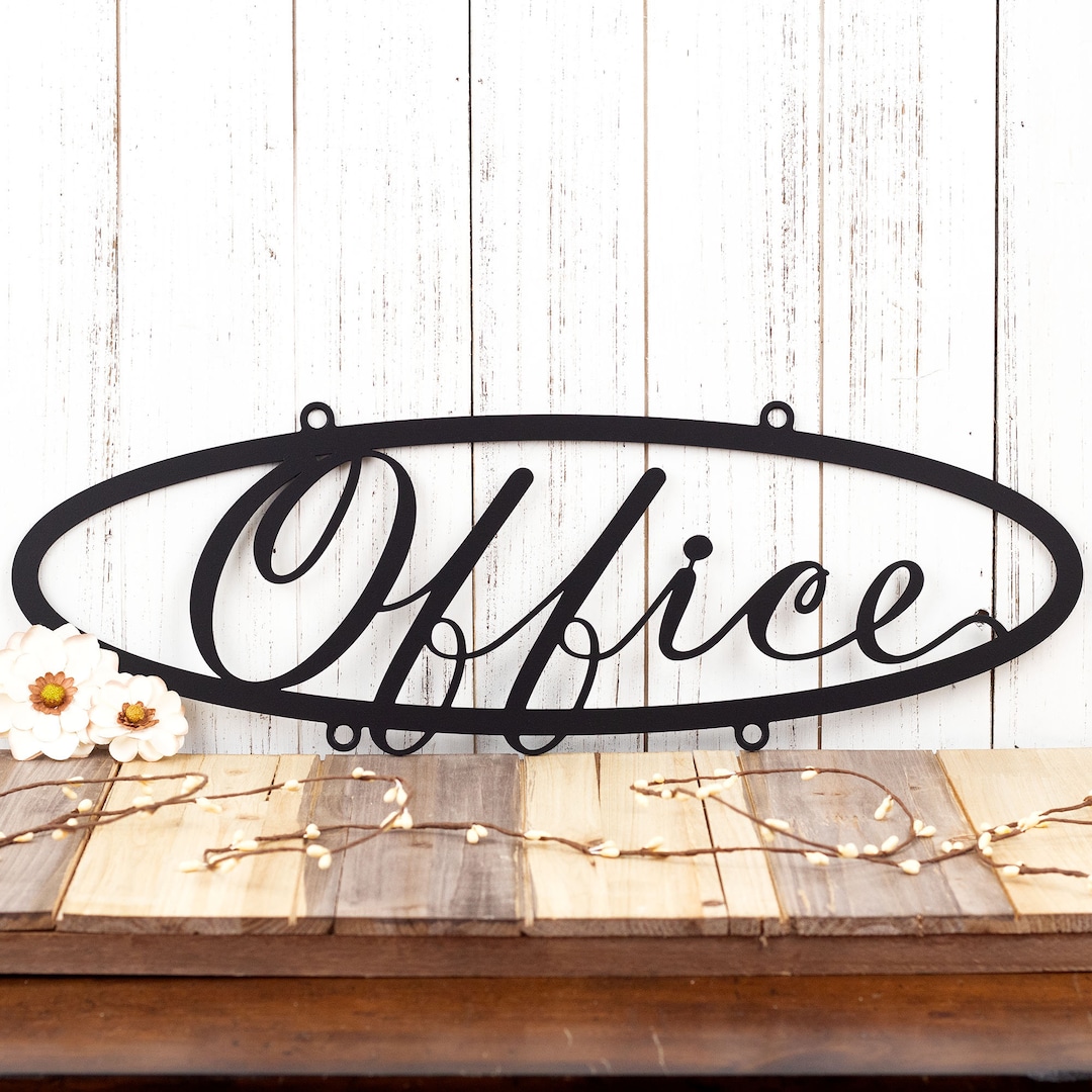 Office Metal Sign Office Decor Shop Sign Business Sign - Etsy